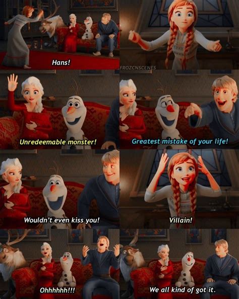 An Animated Movie Scene With Two People Talking To Each Other And One