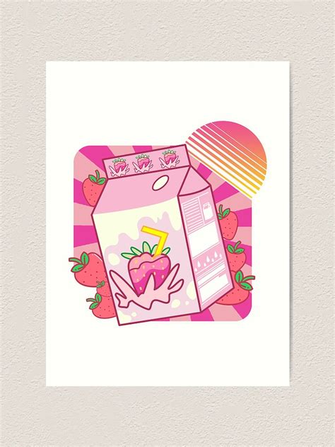 Strawberry T Shirtfunny Retro 90s Japanese Kawaii Strawberry Milk