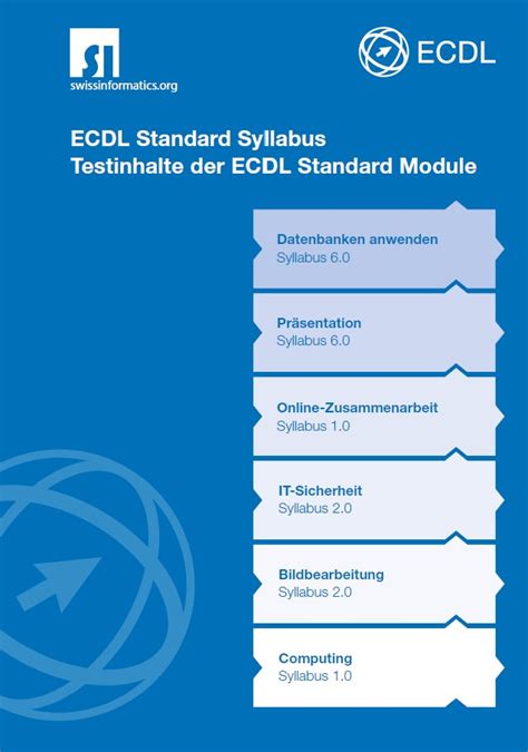 ICDL ECDL Standard Syllabus Prüfungsinhalte EduBox GmbH