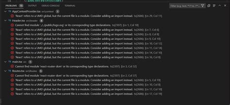 Apparently Missing Type Declarations When Main Tsconfig File Under