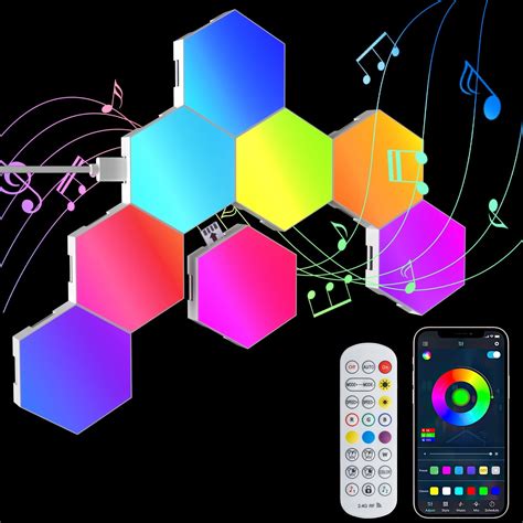 Hexagon Led Panel Rgb Smart Led Panel Lights Hexagon Wall Lights