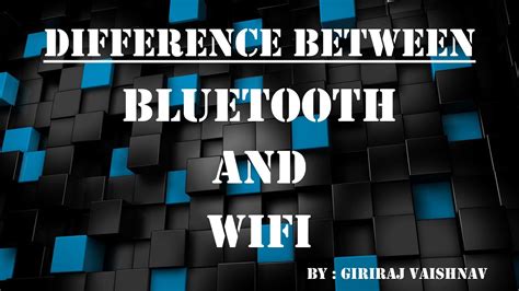 Difference Between Bluetooth And WiFi YouTube
