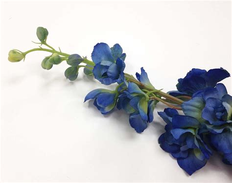 Blue Delphinium Blue Flower Silk Flowers Artificial Etsy