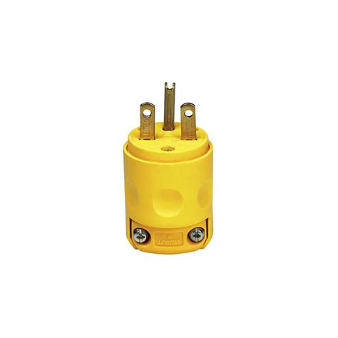 ENCHUFE PLANO X A T V NEMA P PVC AMARILLO PV LEVITON Aragcu Perú SAC