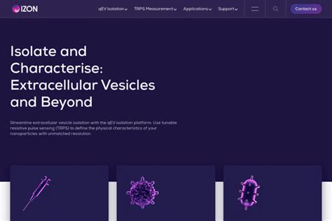 Izon Science Webflow