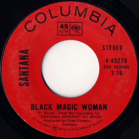 Santana Black Magic Woman Hope You Re Feeling Better Terre Haute Pressing Vinyl