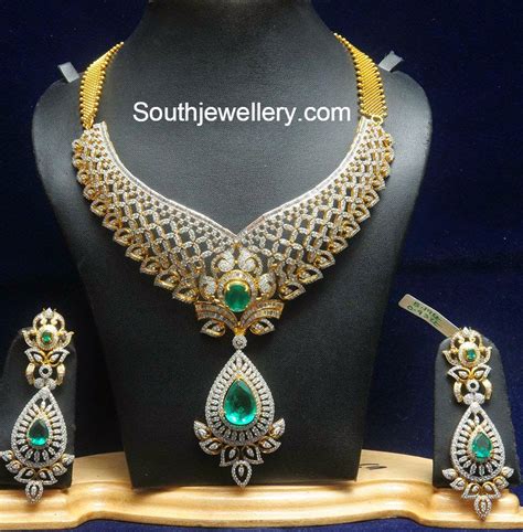 Bridal Diamond Necklace Set Indian Jewellery Designs