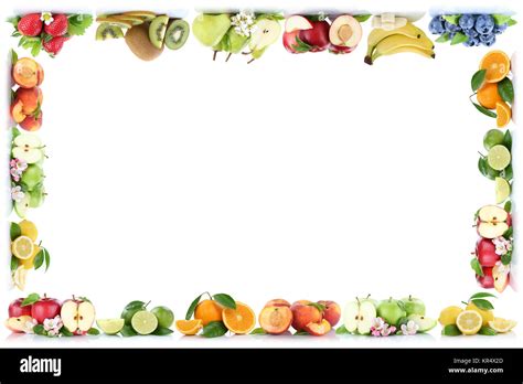 Früchte Apfel Orange Äpfel Orangen Obst Rahmen Textfreiraum Copyspace