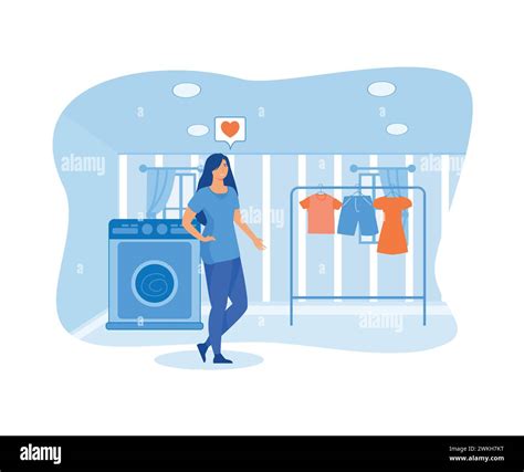 Female Hotel Staff Laundry Service Maid Ironing Guest Clothes Flat