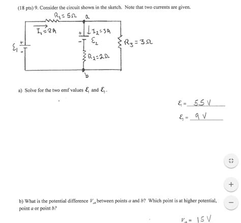 Solved Consider The Circuit Shown In The Sketch Note That Chegg