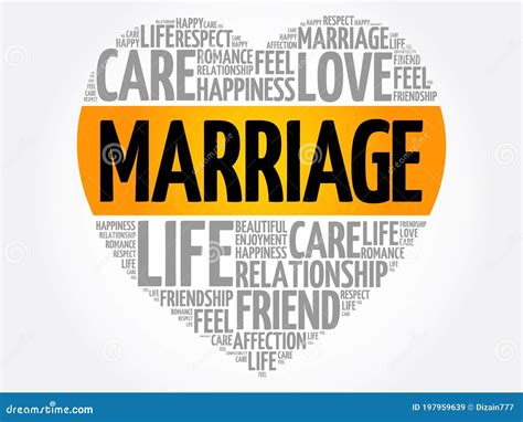 Marriage Word Cloud Collage Stock Illustration Illustration Of