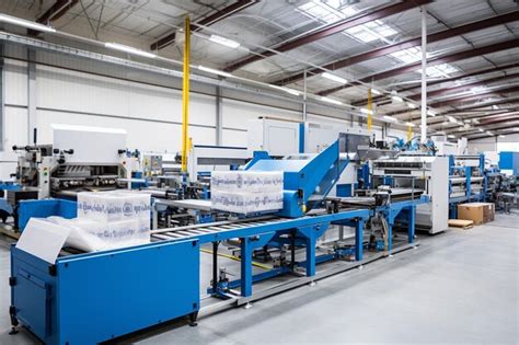 Automated Packaging Line Premium Ai Generated Image