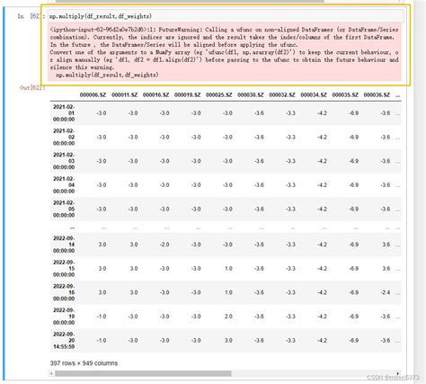 Pandas矩阵运算之用另一个pandas给加权df 矩阵运算 Csdn博客