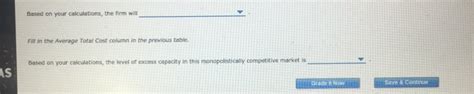 Solved 2 Understanding Excess Capacity The Following Table Chegg