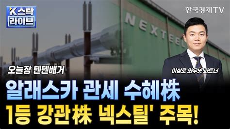 알래스카 가스전 관세 면제 촉각 가스관 관련주 상승ㅣ넥스틸 강관 생산·제조 사업 영위ㅣ미국향 유정용 강관 수출 1위 기록ㅣ