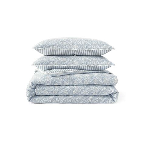 Peri Home Ikat Eyelet 3 Pc Comforter Set King Blue
