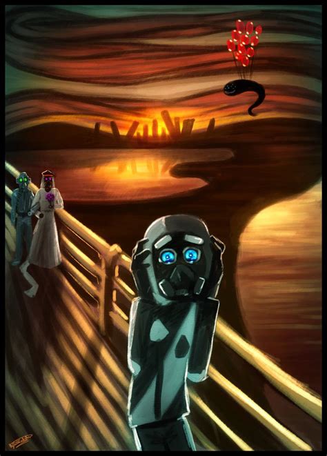 The Scream Parody Apocalyptic Scream Parody Monster Concept Art
