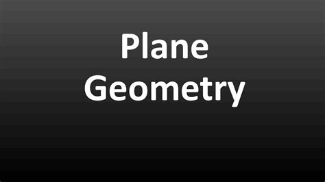 Solution Geometry Study Material Studypool