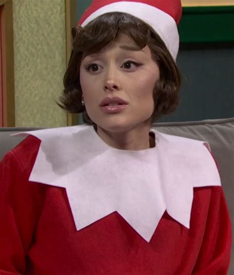 Saturday Night Live S51 Ariana Grande Elf On The Shelf Tracksuit