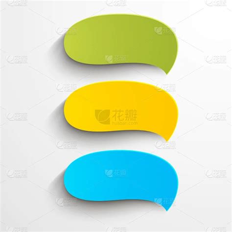 彩色的纸气泡 花瓣网