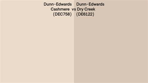Dunn Edwards Cashmere Vs Dry Creek Side By Side Comparison