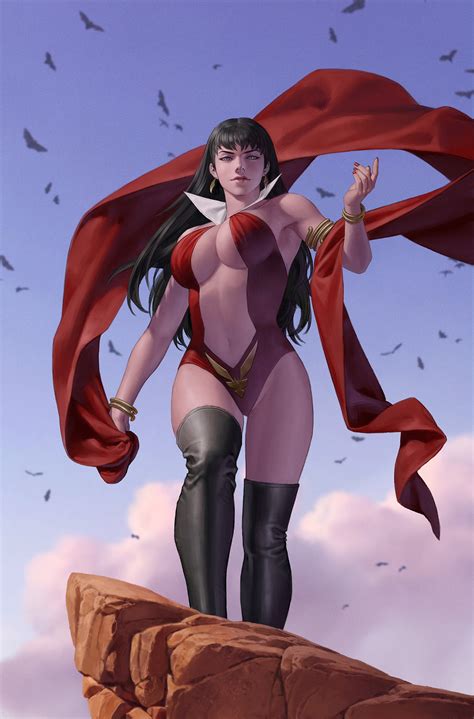 Yoon Junggeun Vampirella Character Vampirella Highres 1girl Bare