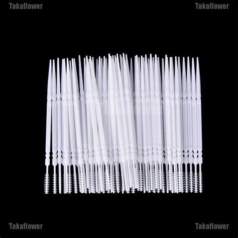 Takaflower ไม้จิ้มฟันพลาสติก 2 ทาง 300 ชิ้น Takaflowerth Thaipick