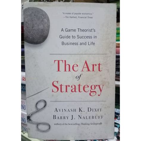 Jual Buku Motivasi Avinash K Dixit The Art Of Strategy Shopee