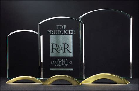 Home All Products Arch Series Glass Award With Gold Met