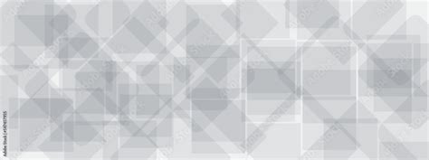 Abstract White And Grey Geometric Overlapping Square Pattern Design Of Technology Background
