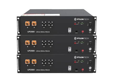 Pack Tres Baterías De Litio Pylontech Up2500 De 28kwh 24v