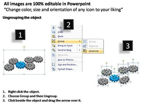 PowerPoint Process Teamwork Gears Process Ppt Backgrounds