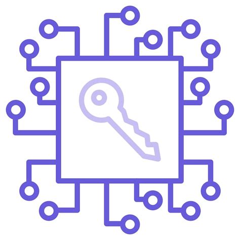 premium vector key network vector illustration