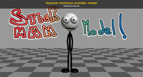 random stickman anim8or model modding tool for baldi s basics baldi modding tools