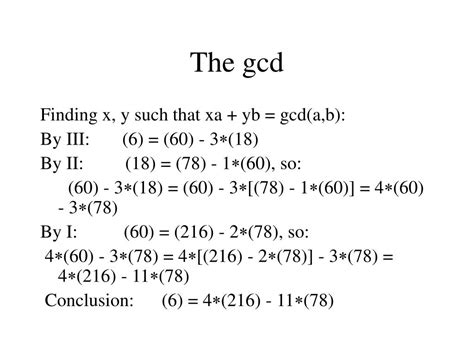 Ppt Properties Of The Gcd Powerpoint Presentation Free Download Id