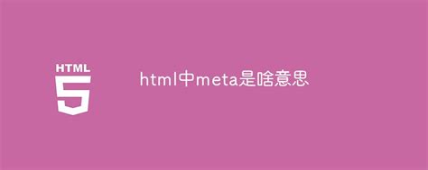 Html中meta是啥意思 站长资讯网