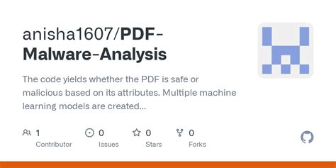 github anisha1607 pdf malware analysis the code yields whether the