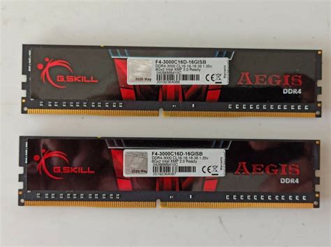 G Skill Aegis 3000mhz 16gb 2x8gb Ddr4 F4 3000c16d 16gisb Xmp