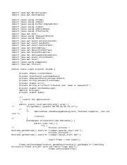 Login Java Import Java Awt Borderlayout Import Course Hero