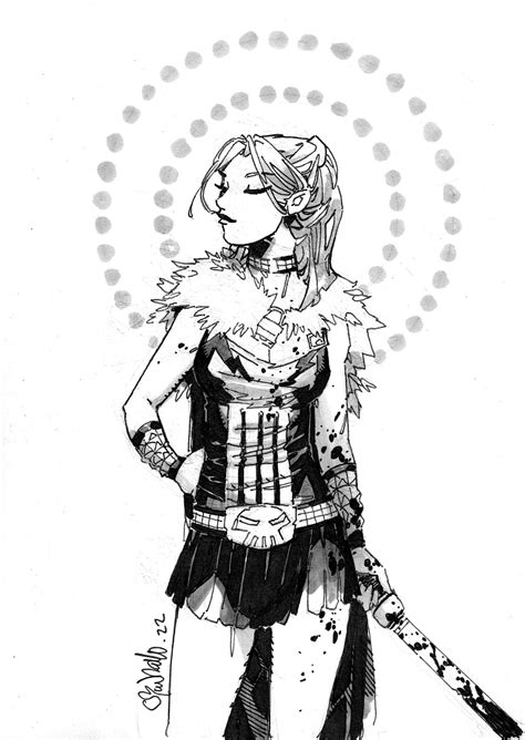 Emma Frost In Her Punisher Outfit By Chris Bachalo 2022 Version Rxmen