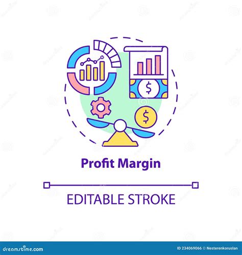Profit Margin Concept Icon Stock Vector Illustration Of Idea 234069066