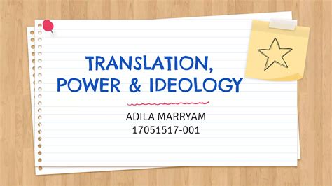 TRANSLATION POWER IDEOLOGY PPT