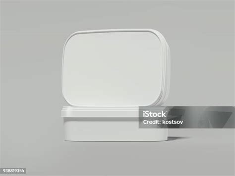 兩個空白的白色塑膠容器為食物3d 渲染 照片檔及更多 乾淨 照片 乾淨 俄羅斯 保護 Istock