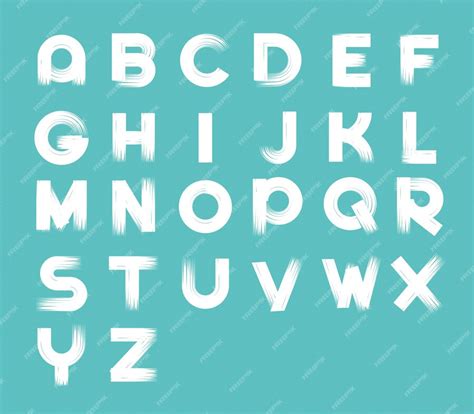 Premium Vector Letter Font Design Vector