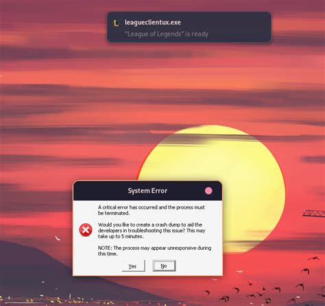 League Of Legends Is Unplayable System Error Patch 13 7 R Lutris