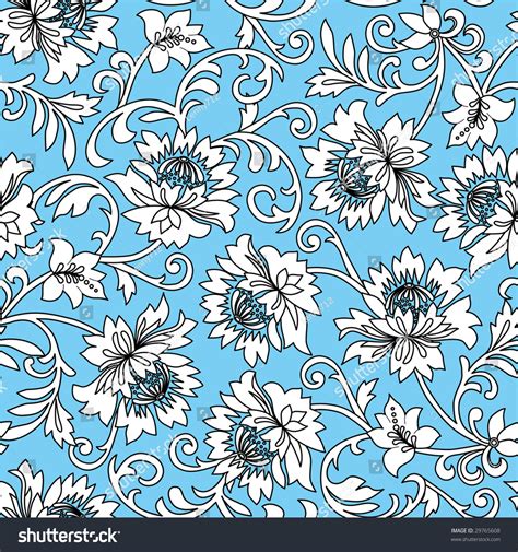 Floral Vector Seamless Background Stock Vector Royalty Free 29765608