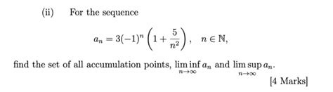 solved ii ﻿for the sequencean 3 1 n 1 5n2 ninn find the