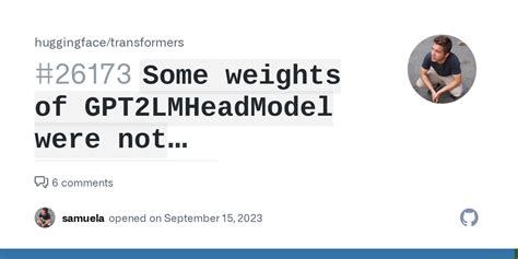 `some Weights Of Gpt2lmheadmodel Were Not Initialized` When Specifying