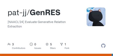 Github Pat Jj Genres Naacl Evaluate Generative Relation Extraction