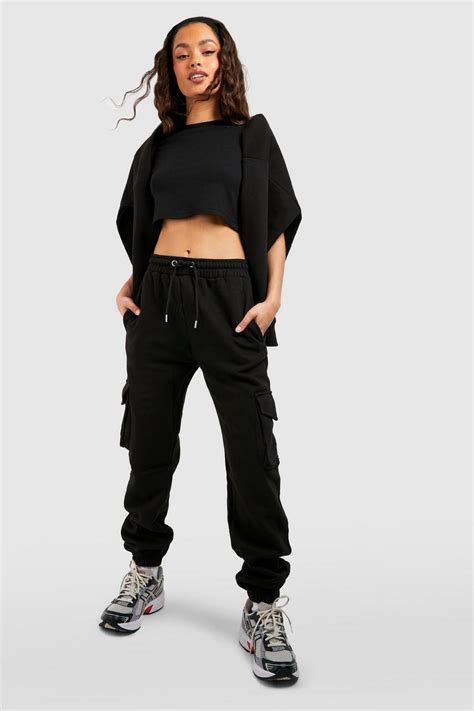 Slim Fit Cargo Pocket Cuffed Jogger Boohoo